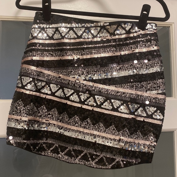 Express | Skirts | Sequin Mini Skirt | Poshmark